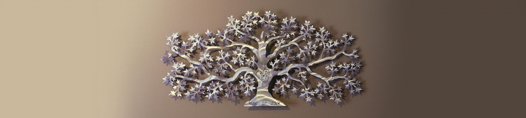 Tree of Love Wedding Gift - Anvil Island Design Metal Art Anniversary
